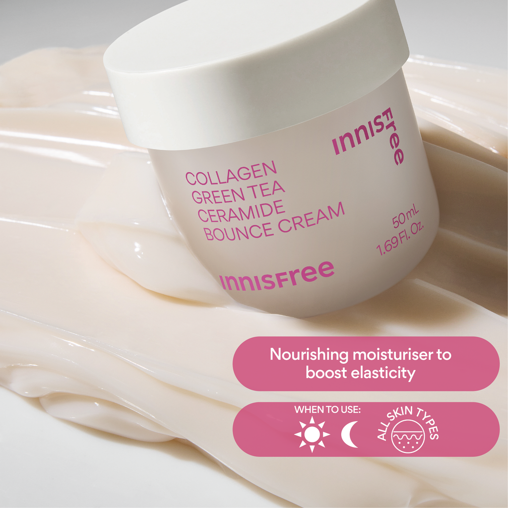 Collagen Green Tea Ceramide Bounce Cream 50ml – INNISFREE Australia